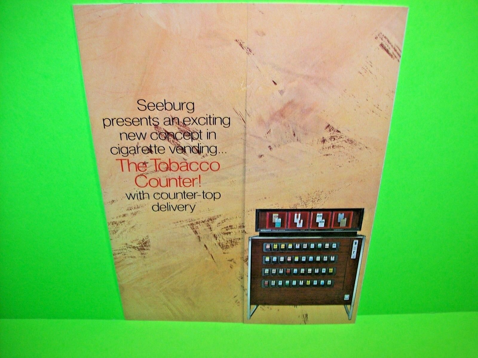 Seeburg 1969 Tobacco Counter Original NOS CoinOp Cigarette Vending ...