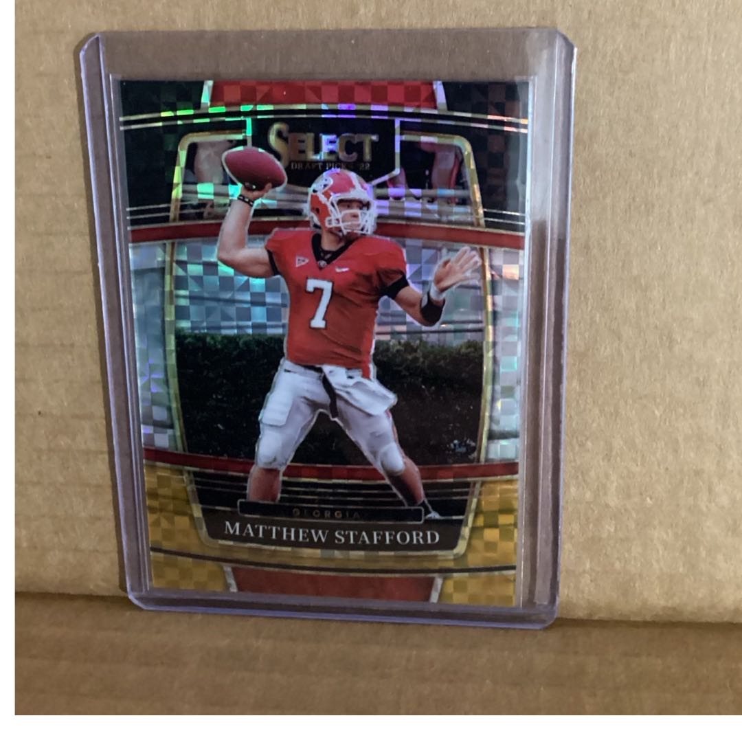 2022 Matthew Stanford Select Draft Picks Black And Gold Squares /100 ...