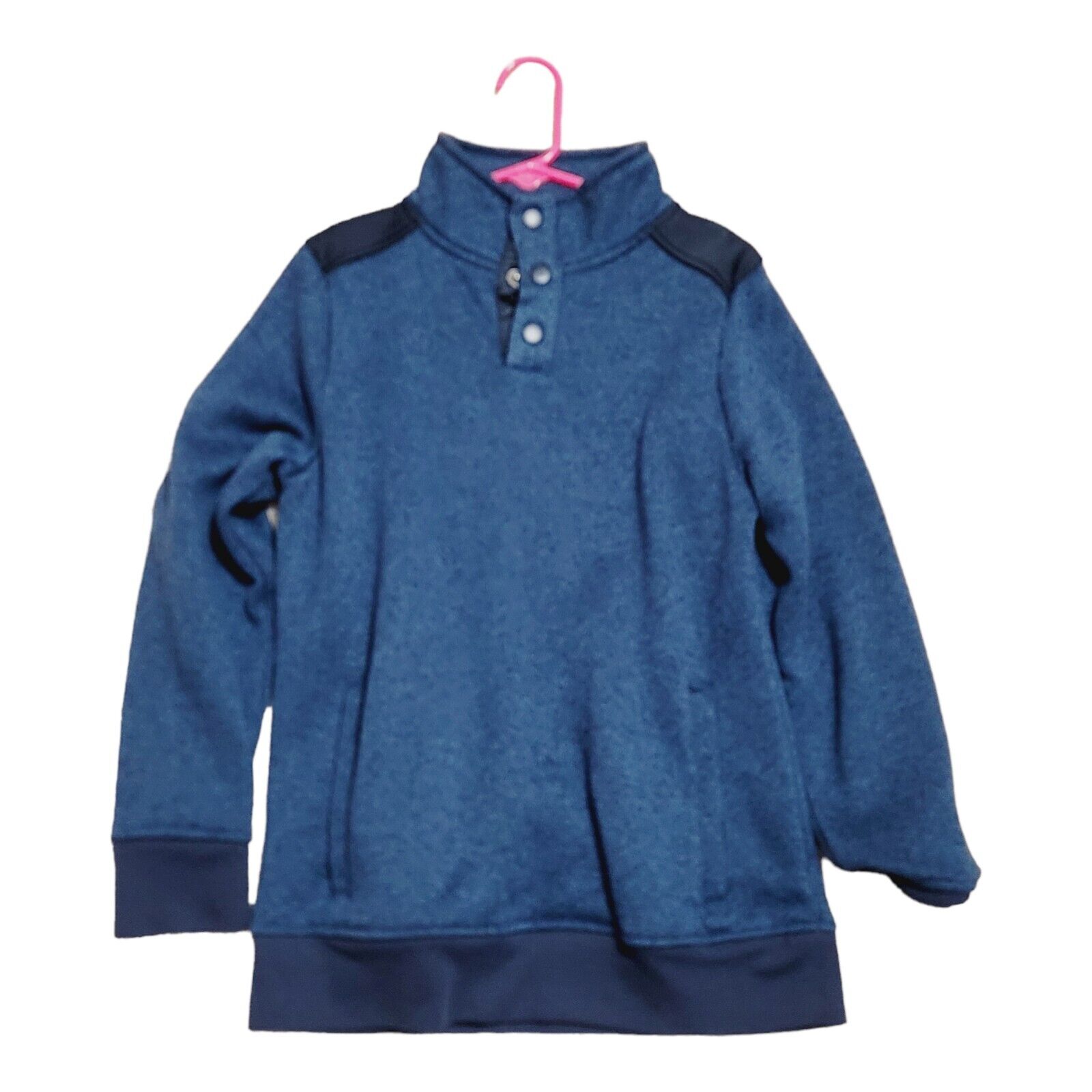 Urban Pipeline Blue Long Sleeve Snap Fleece Pullover Boys M