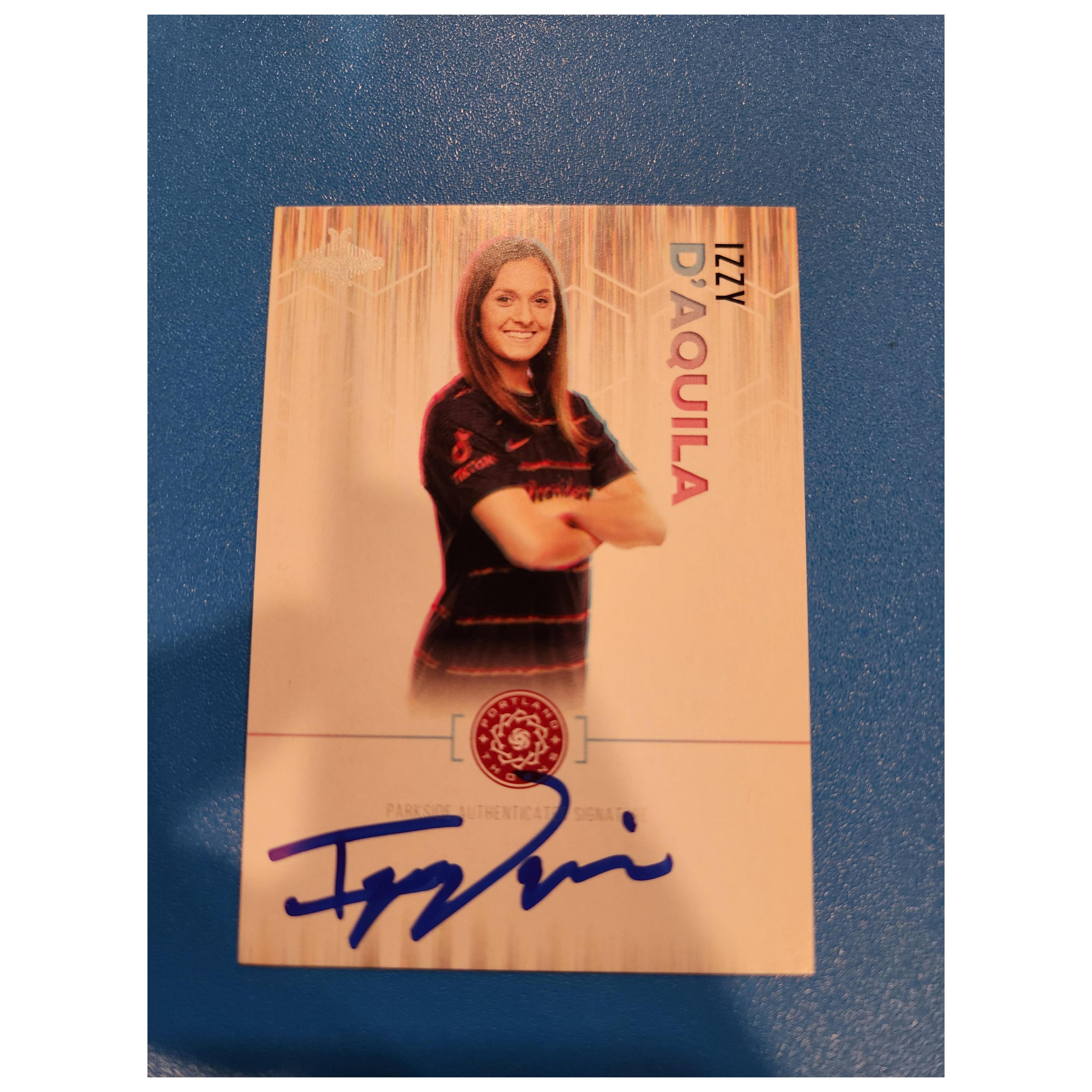2023 Parkside Vol 1 Izzy D'Aquila Base Autograph Portland Thorns