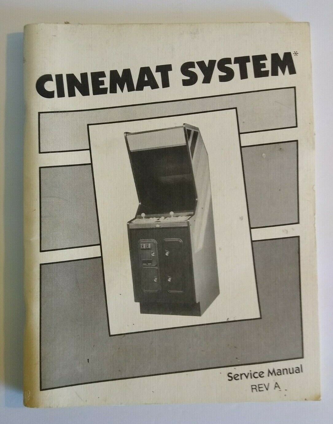 Cinematronics Cinemat System Arcade MANUAL Original Video Game Service ...