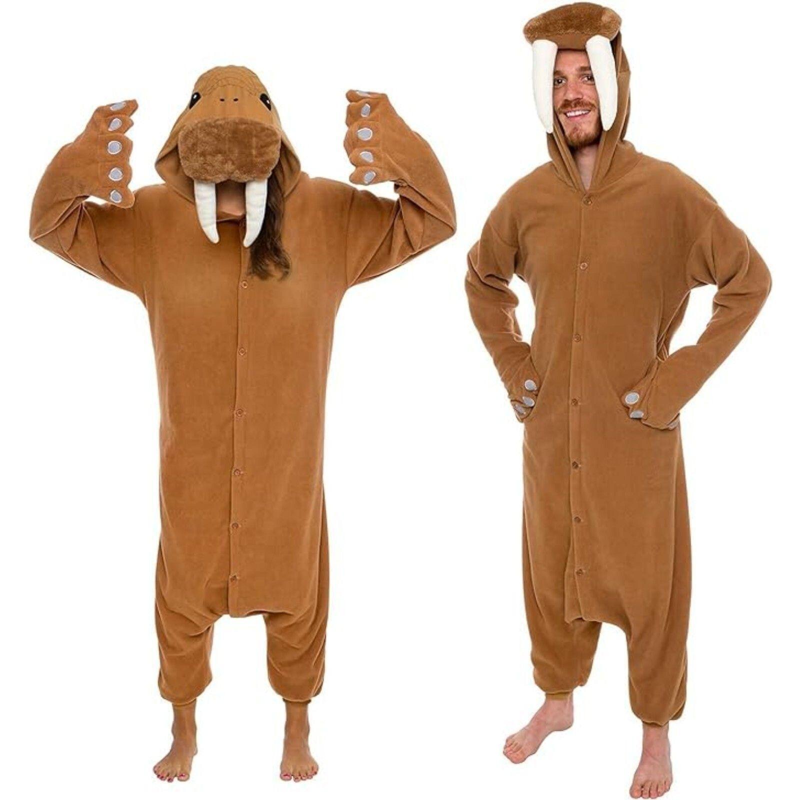 Plush One Piece Cosplay Suit for Adults, Women and Men FUNZIEZ! X Large