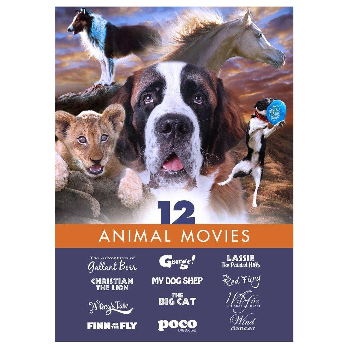 12 Animal Movies: Family Film DVD New Sealed