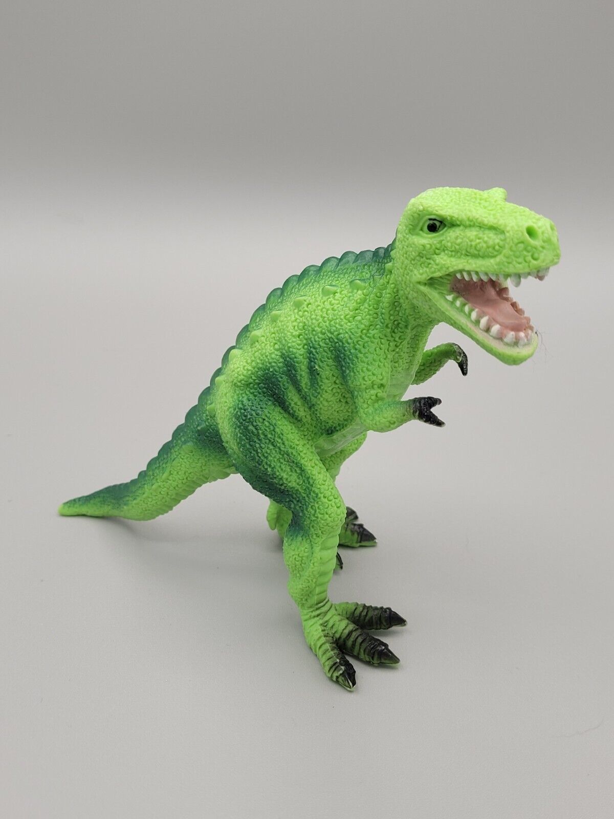 T-Rex Hard Plastic Toy Major Trading Co Dinosaur 2005 Green ...