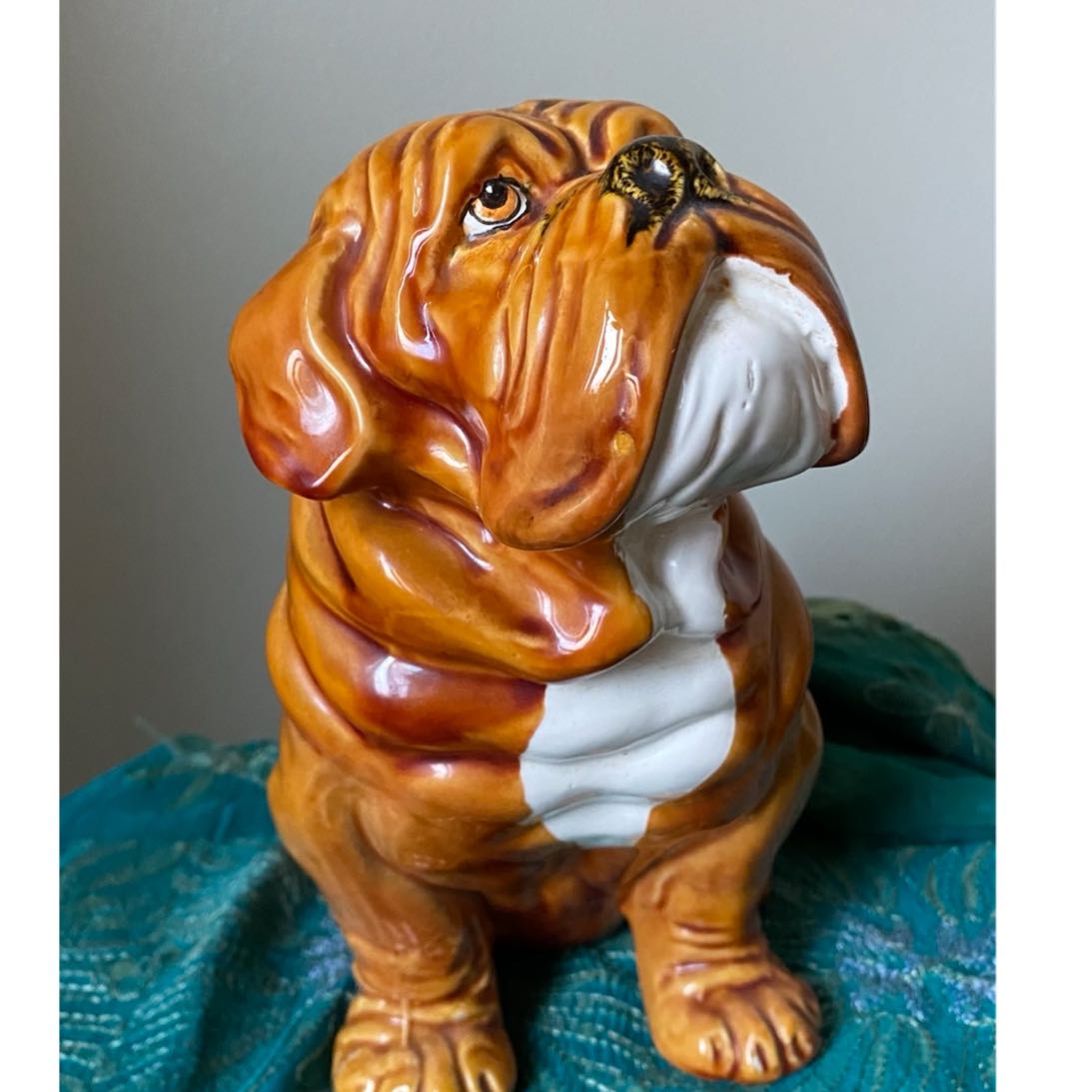 1960s BELLINI BULLDOG Hand Painted Made In Italy