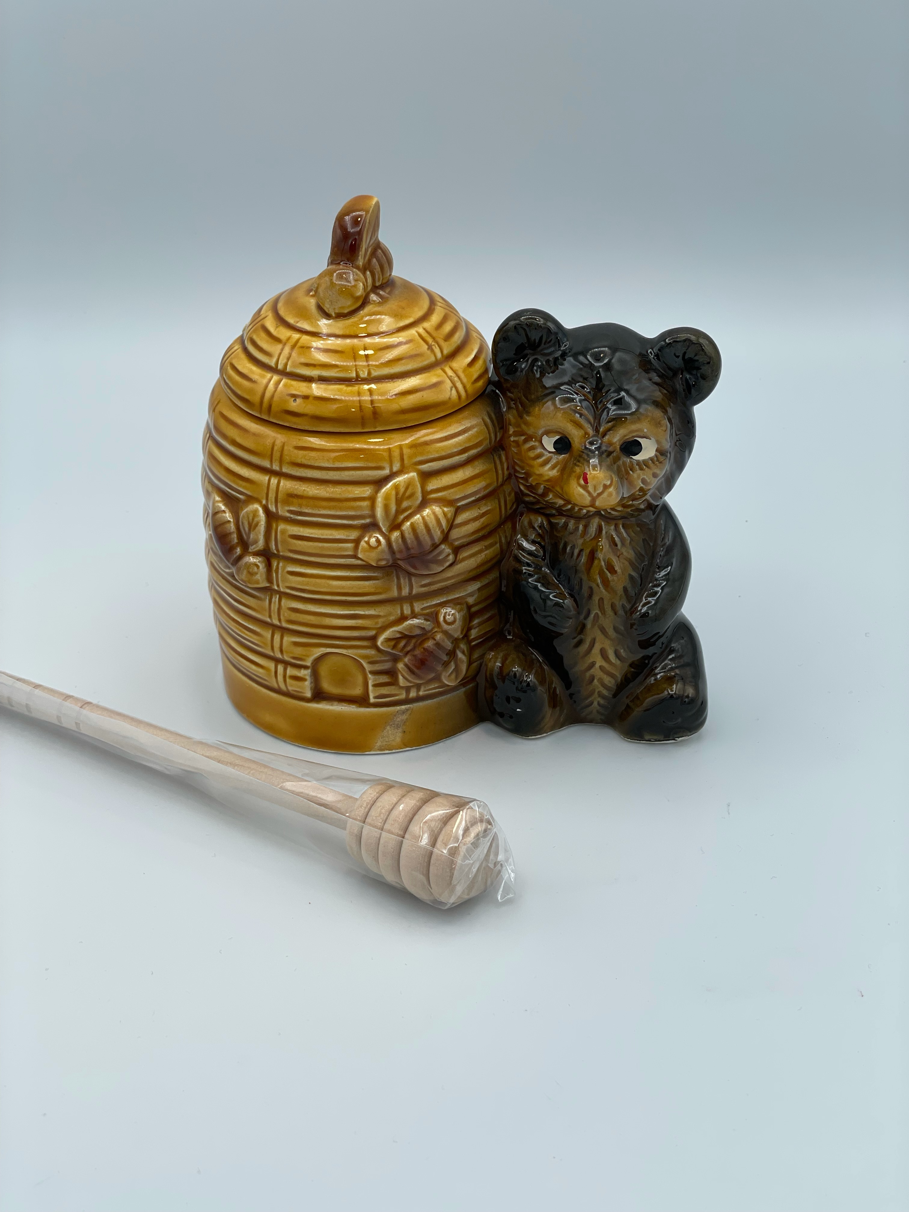 Honey Pot Bear With Beehive