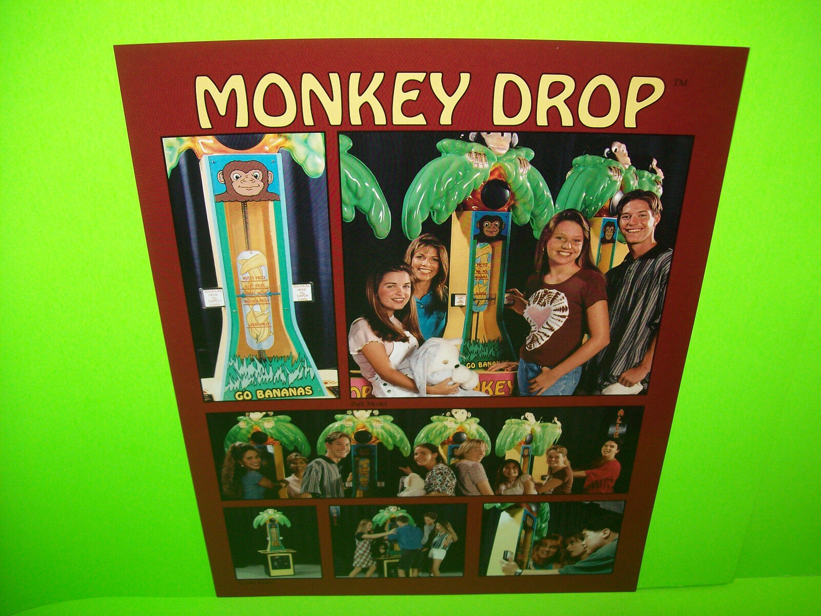 MONKEY DROP Original 1995 Redemption Arcade Game Sale Flyer Vintage ...