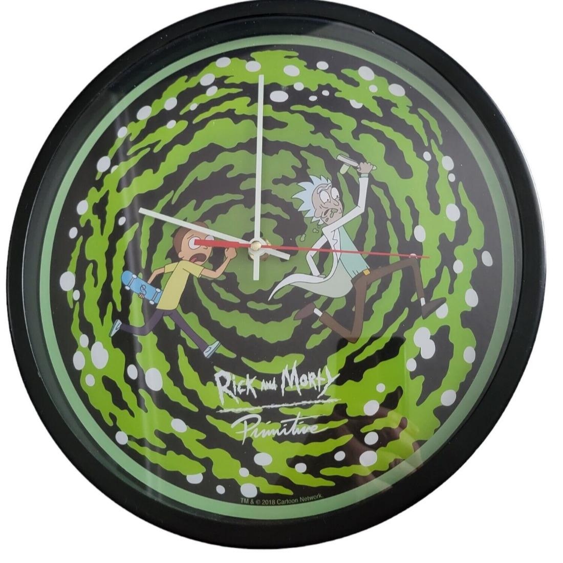 Cartoon Network Rick & Morty Primitive Wall Clock 1 AA Battery Run ...