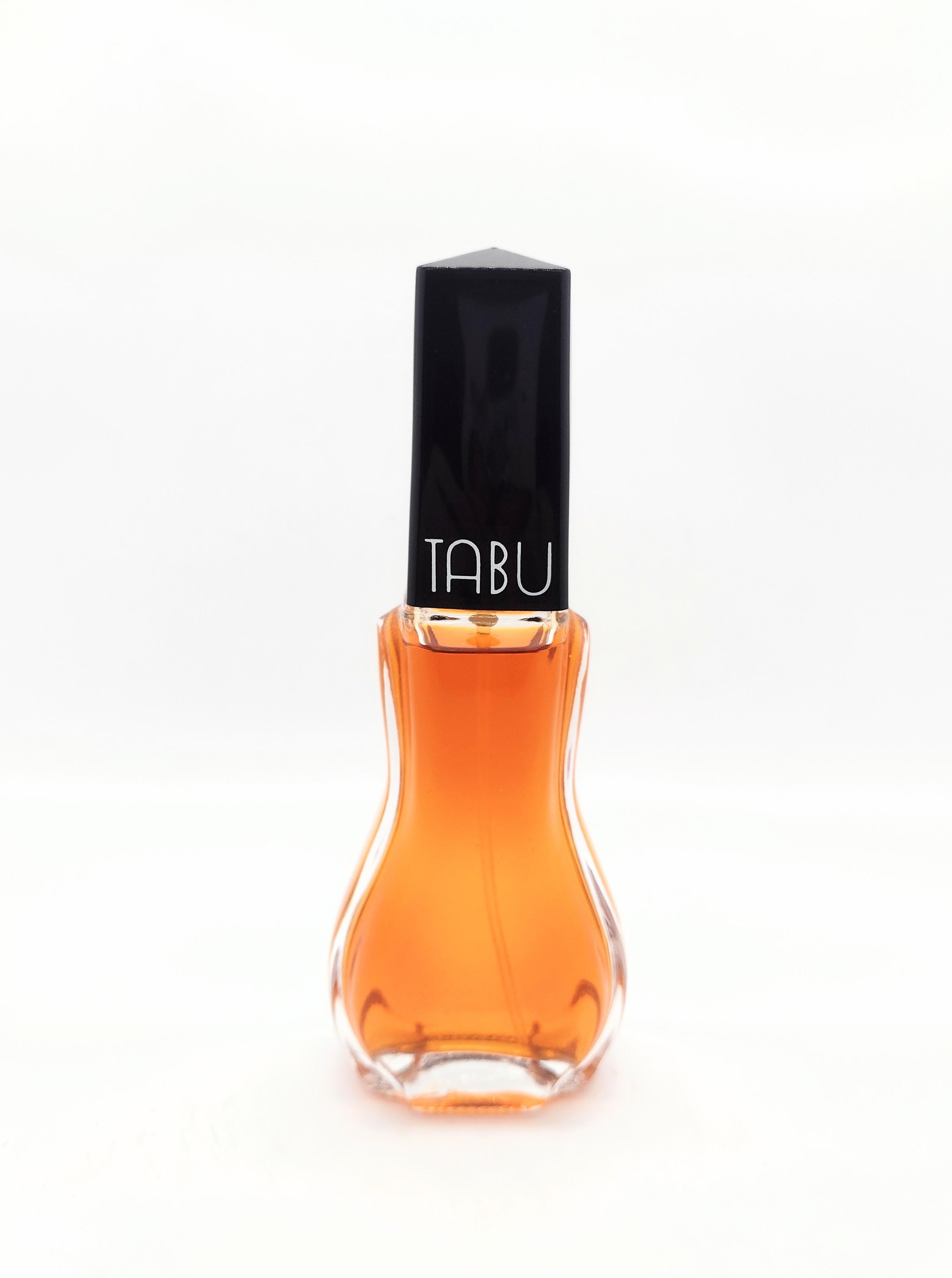 Tabu by Dana 4 oz Vintage Perfume Glass Bottle Retro Musk