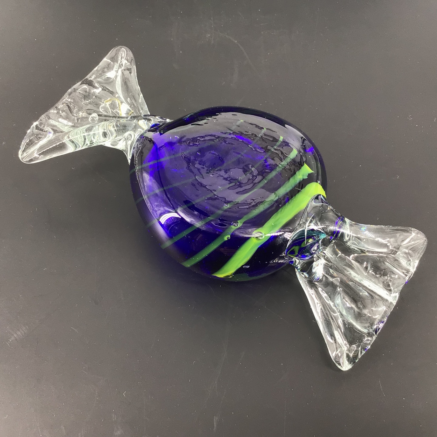 Hand Blown Glass Hard Candy In Wrapper