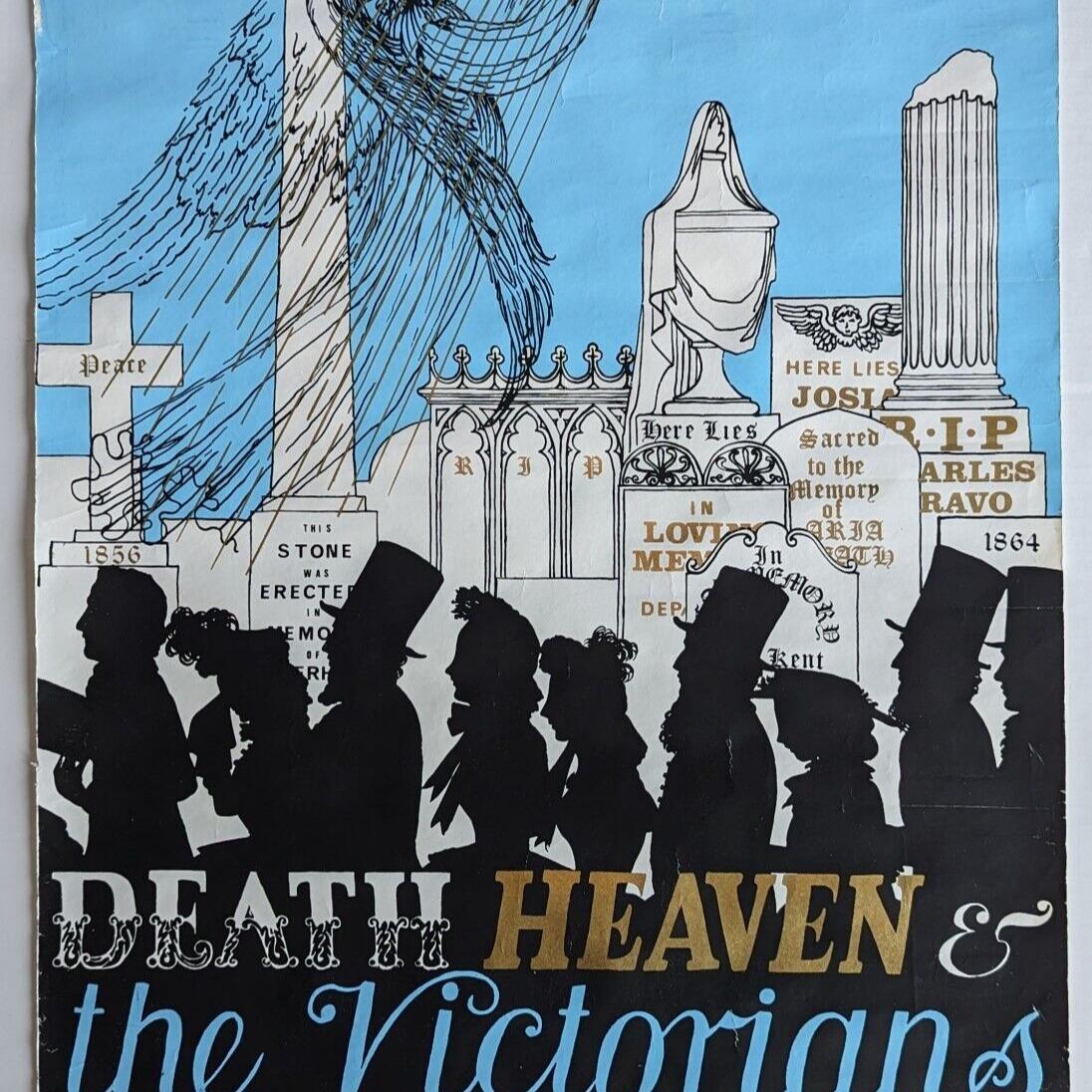 1970 Martin Battersby Signed Art Poster Death Heaven & The Victorians