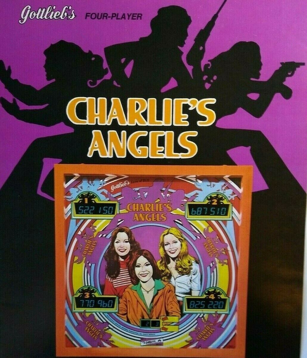 Charlies Angels Pinball Flyer Original Magazine Edition TV Show Artwork ...