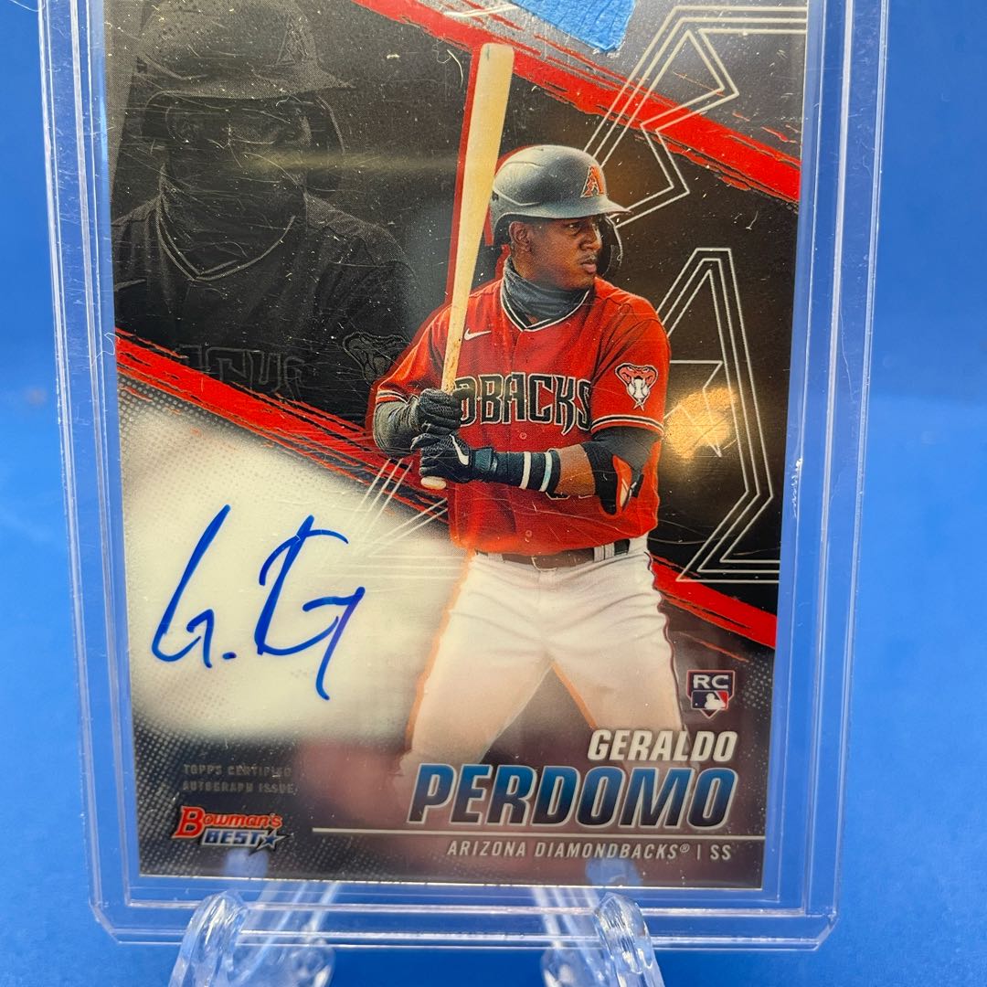 DBacks Geraldo Perdomo Bowman’s Best auto