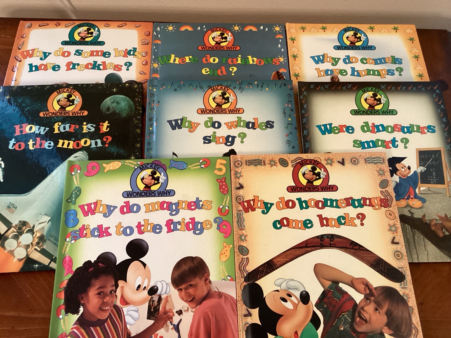 Mickey Mouse wonders why books 8 in the set 1992 kid readers hardcover Mickey Mouse wonders why books 8 in the set 1992 kid readers hardcover