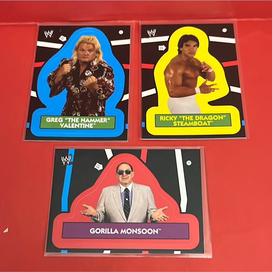WWF TRADING CARD STICKERS