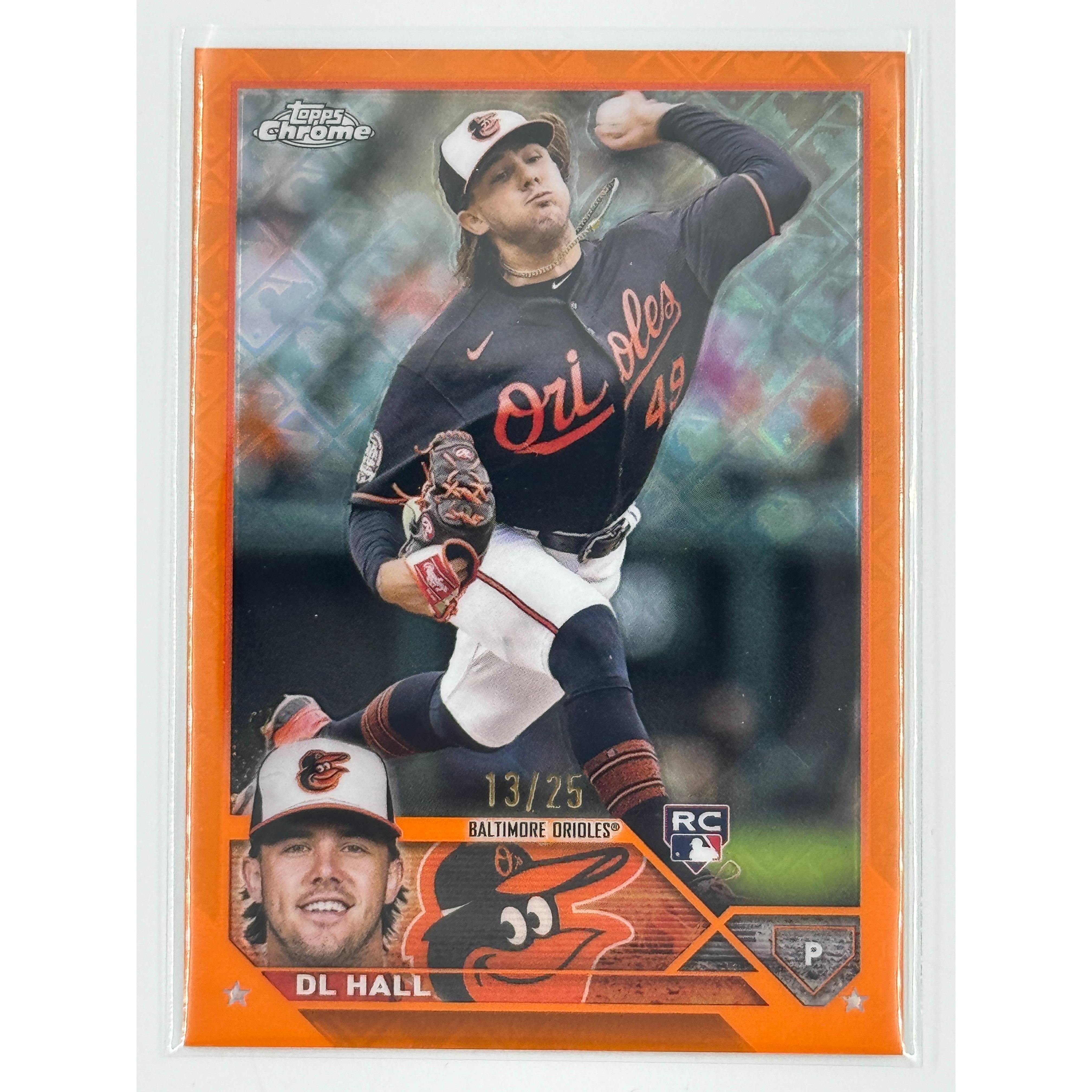 DL Hall 2023 Topps Chrome Logofractor Orange Refractor /25 Baltimore ...