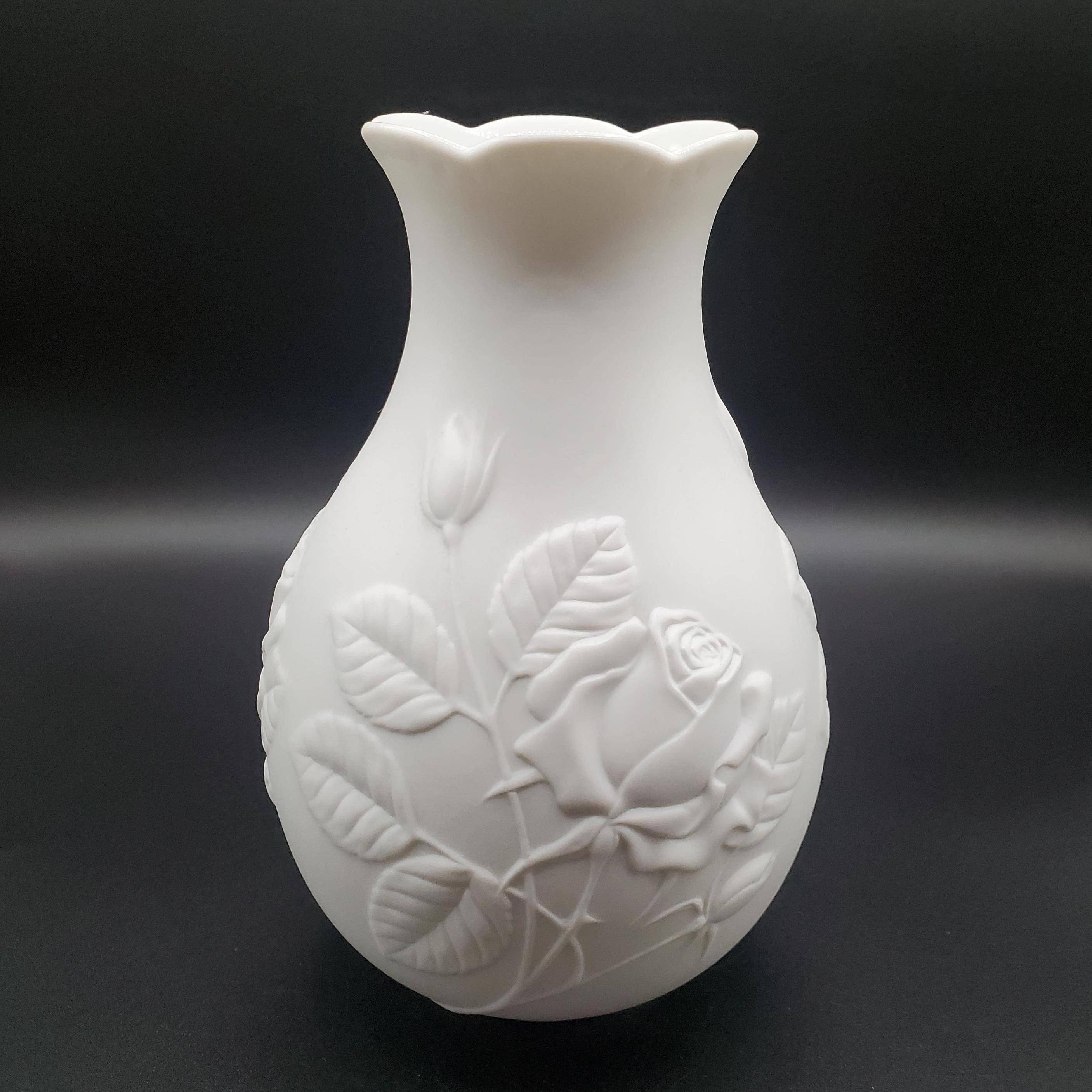 Kaiser West Germany White Porcelain Bisque Glazed Interior 635 Rose ...