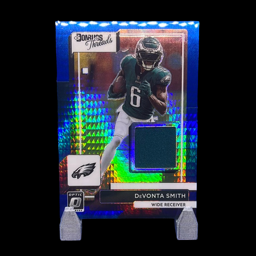 2021 Optic Blue Hyper Devonta Smith RC JSY Philadelphia Eagles
