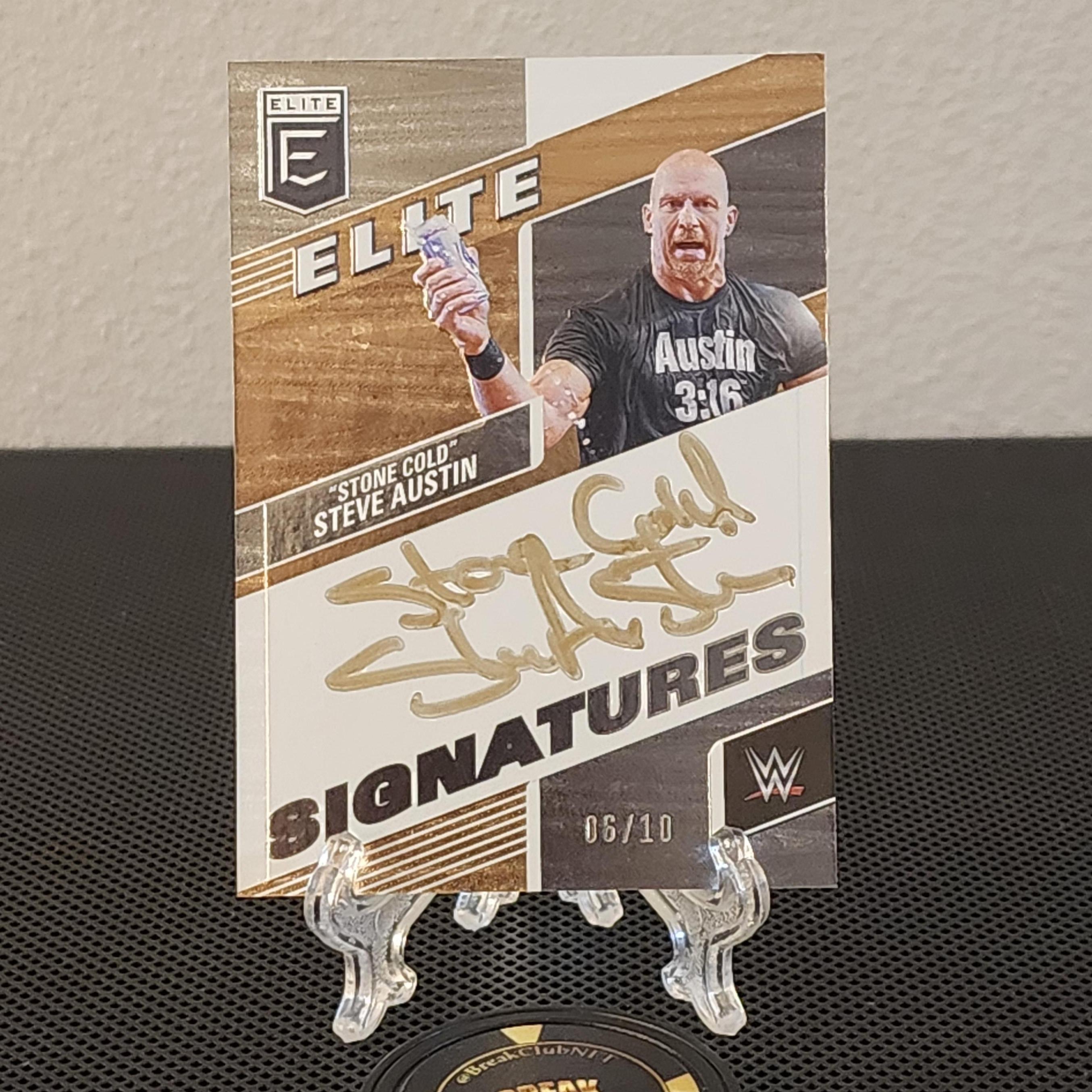 Stone Cold Steve Austin 2023 Panini Donruss Elite Signatures Gold Auto ...