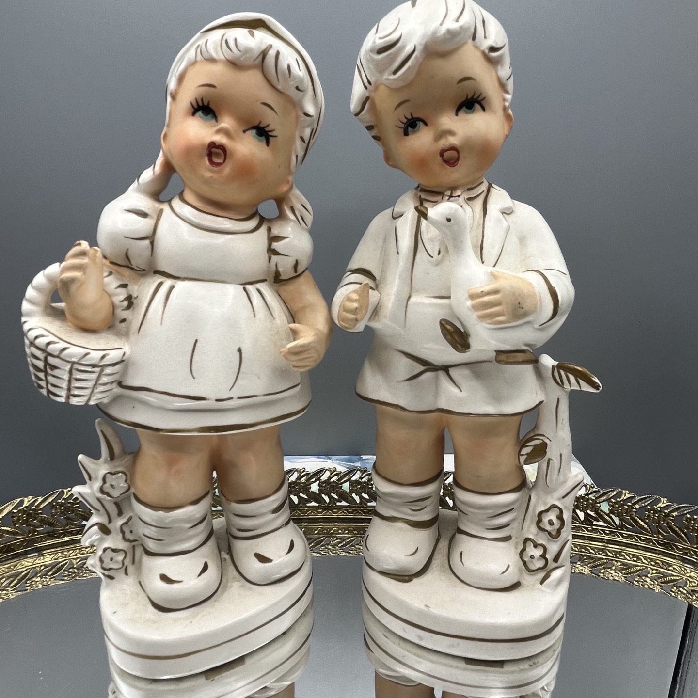 Relco Japan Boy And Girl Figurines Set Of 2