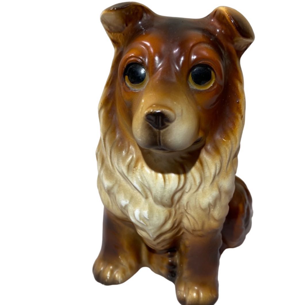 Vintage Japan Collie Dog Figurine