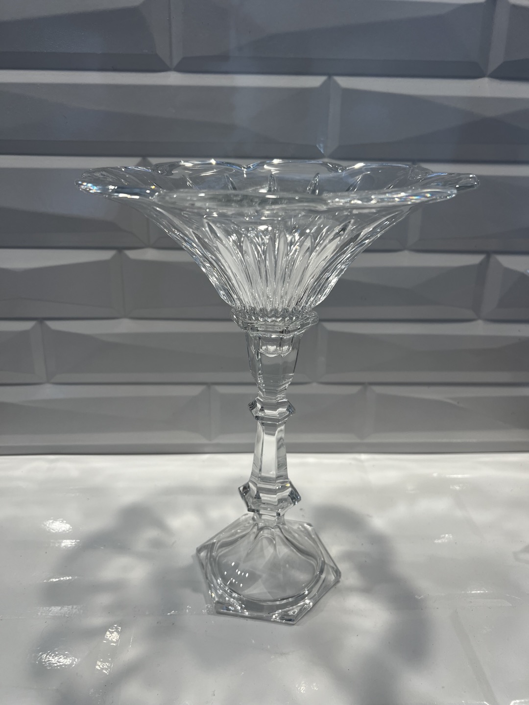 Vintage "Toscany by St. George" Crystal Pedestal Dish - Centerpiece