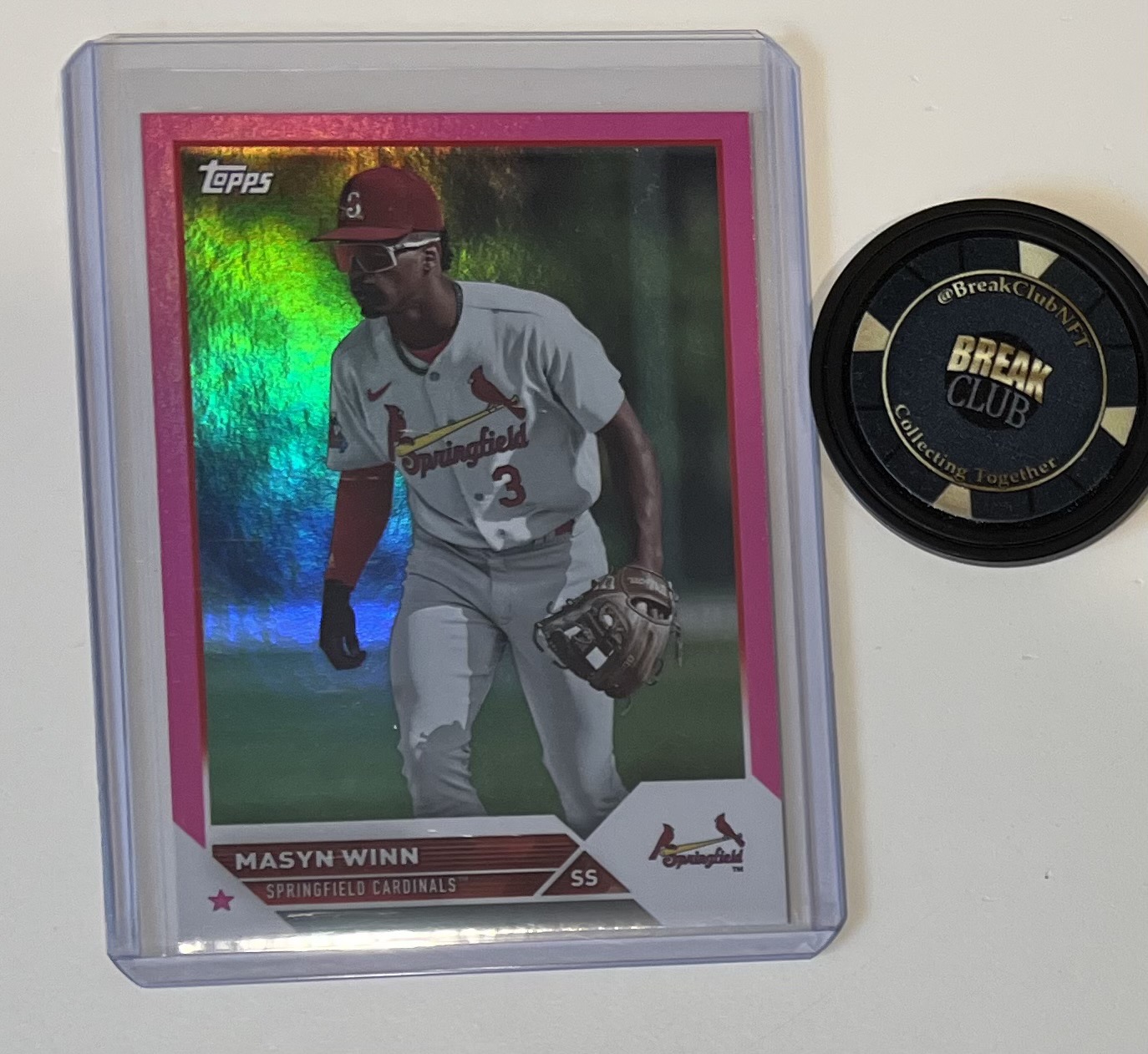 Masyn Winn Pro Debut Fuschia /199 St. Louis Cardinals