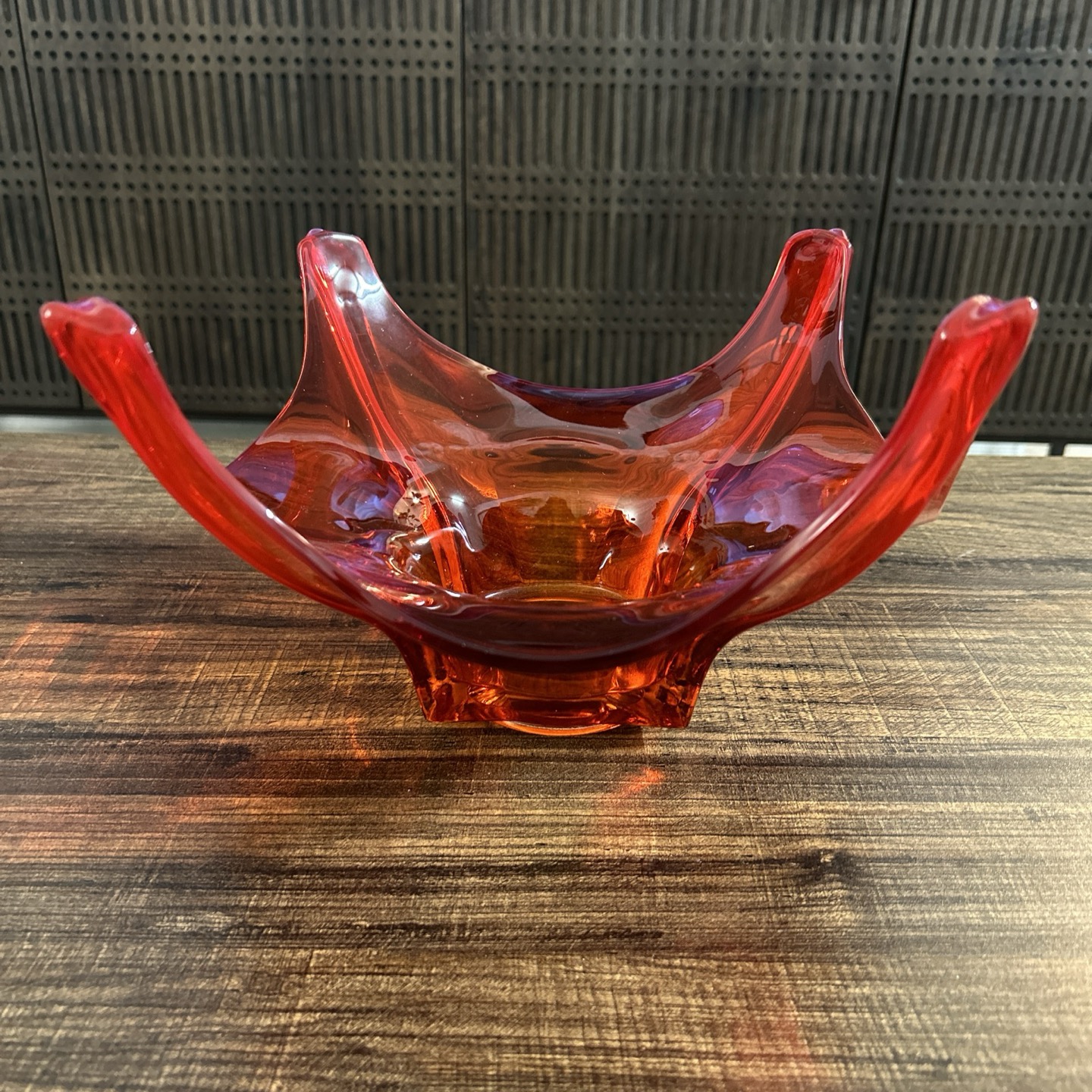 MCM Viking Glass Epic Bowl Persimmon Orange