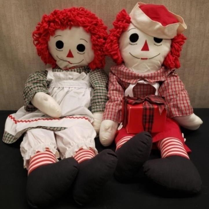 36" Handmade Raggedy Ann & Andy Dolls