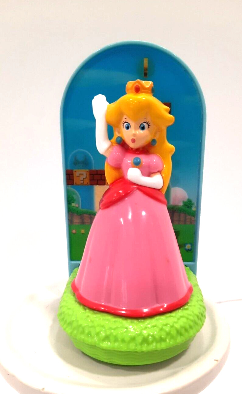 Super Mario Princess Peach McDonalds Toy 2017 Spinning Loose