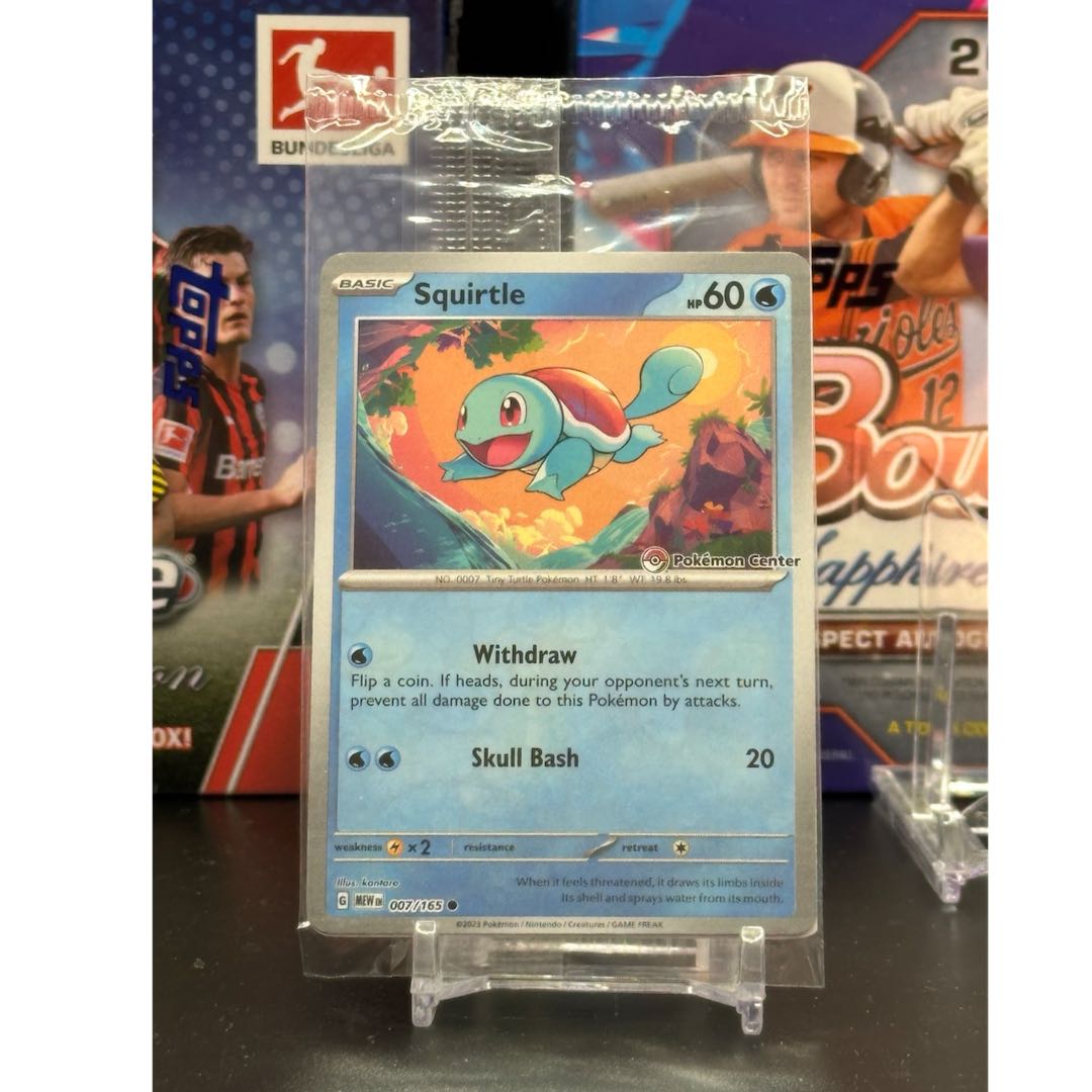 Pokemon Center Exclusive Squirtle Promo 007/165 S&V 151 Sealed