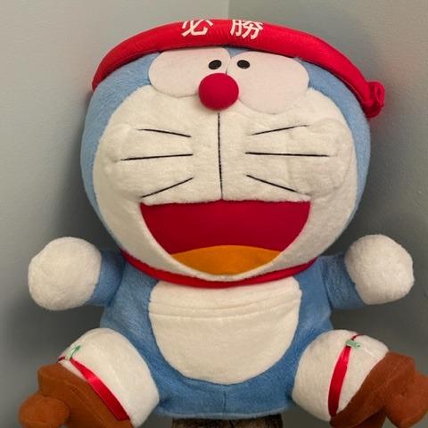 Vintage Doraemon Oversized Plush Sumo Wrestler 18" Little Kid Bandai