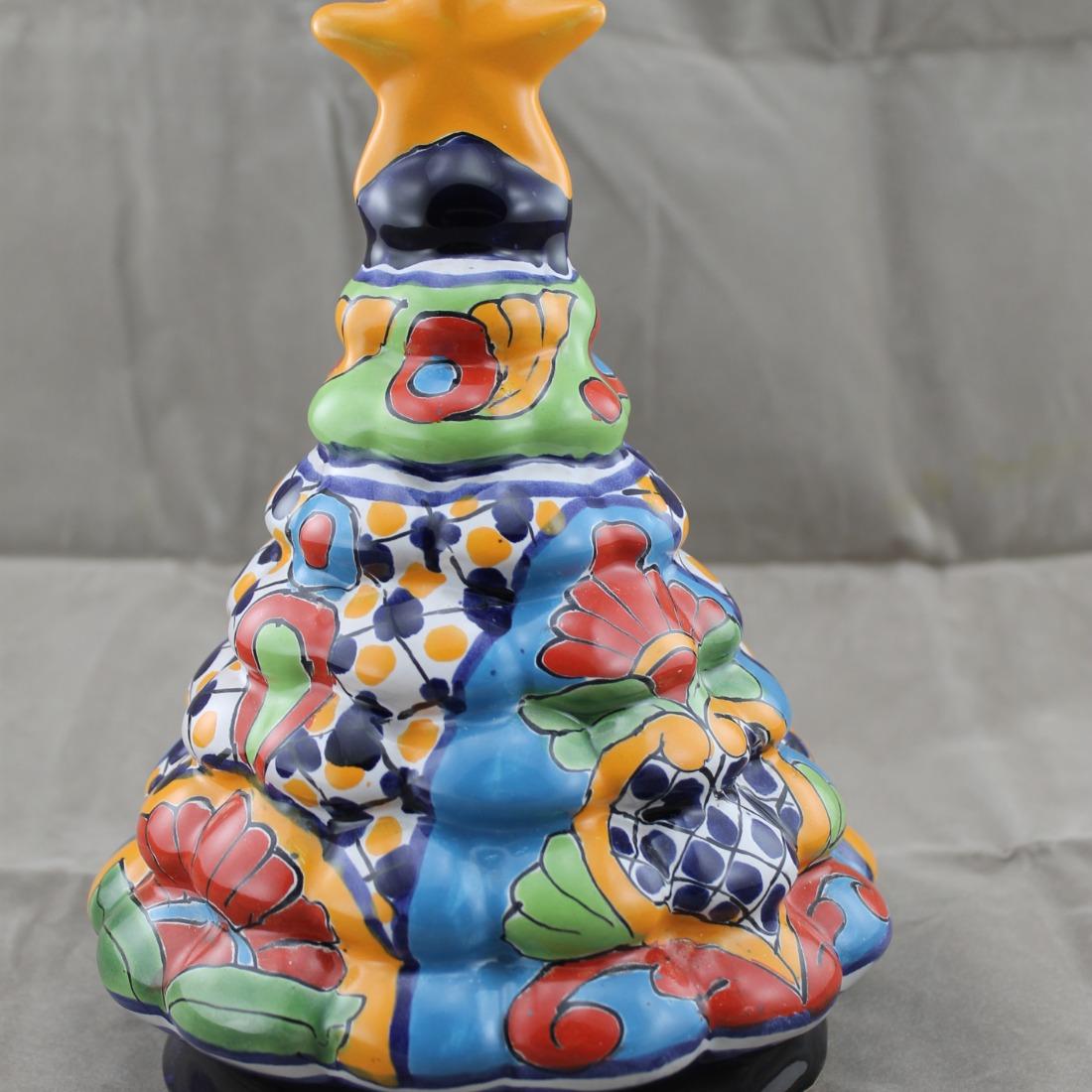 Talavera Masart Mexican Pottery Christmas Tree