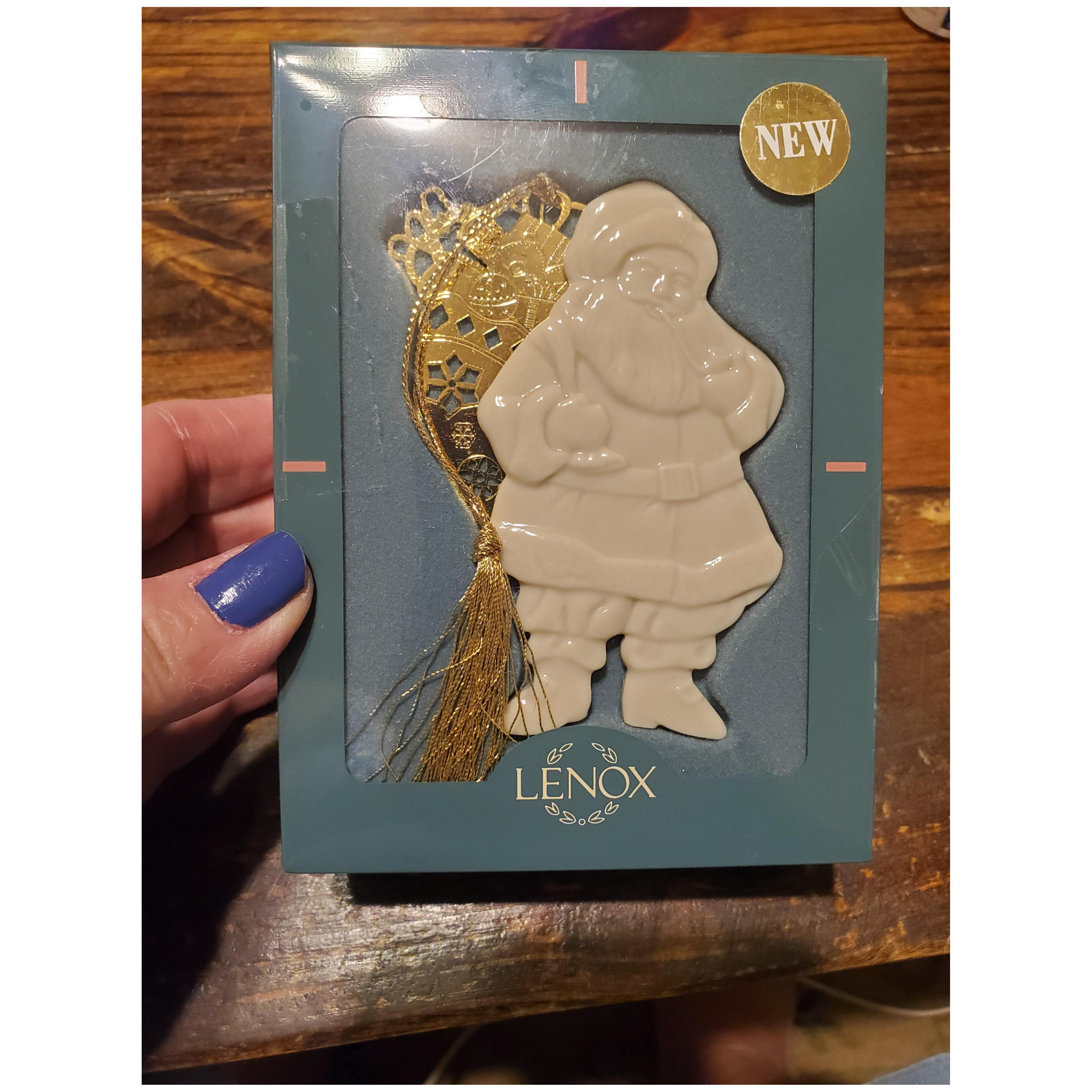 Lenox Santa Ornament