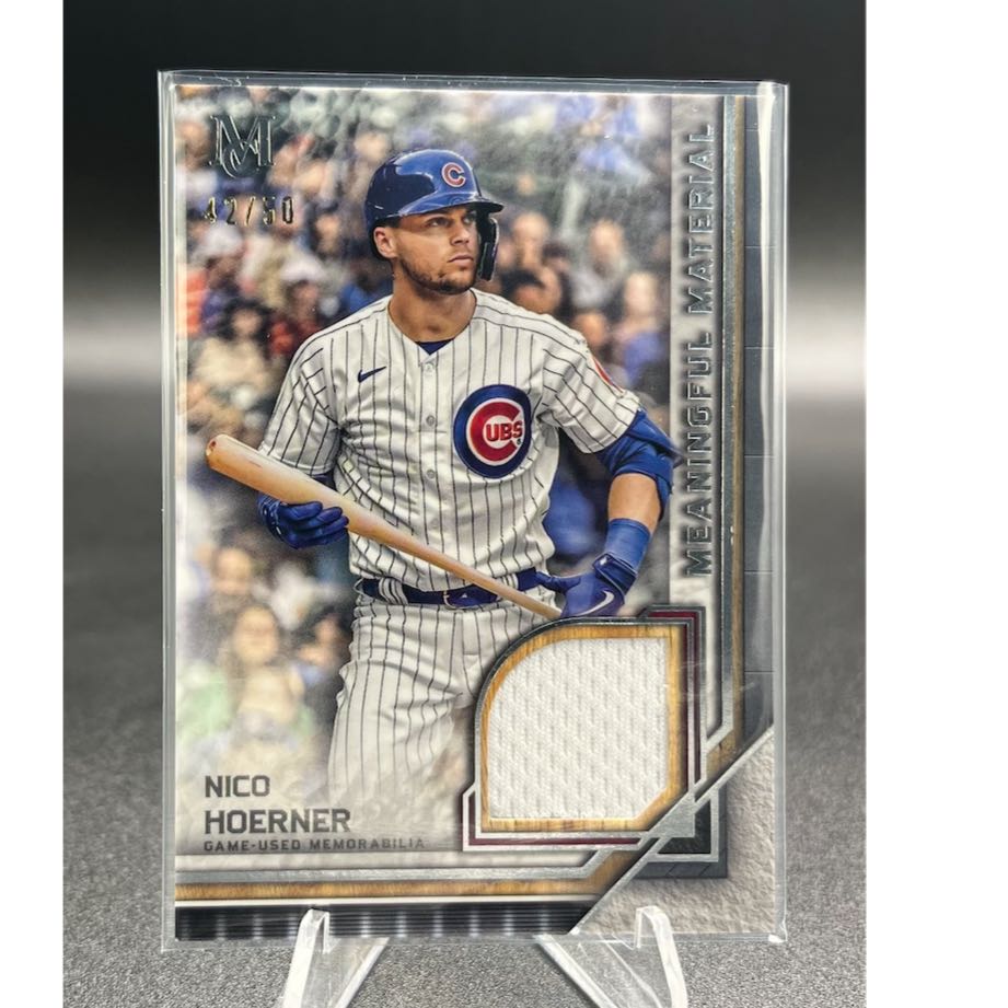 Nico Hoerner 2023 Topps Museum Collection Relic - 42/50 - Game Used