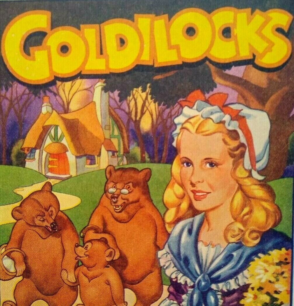 Goldilocks And The Three Bears Theatre Show Mini Print 1930's Original ...