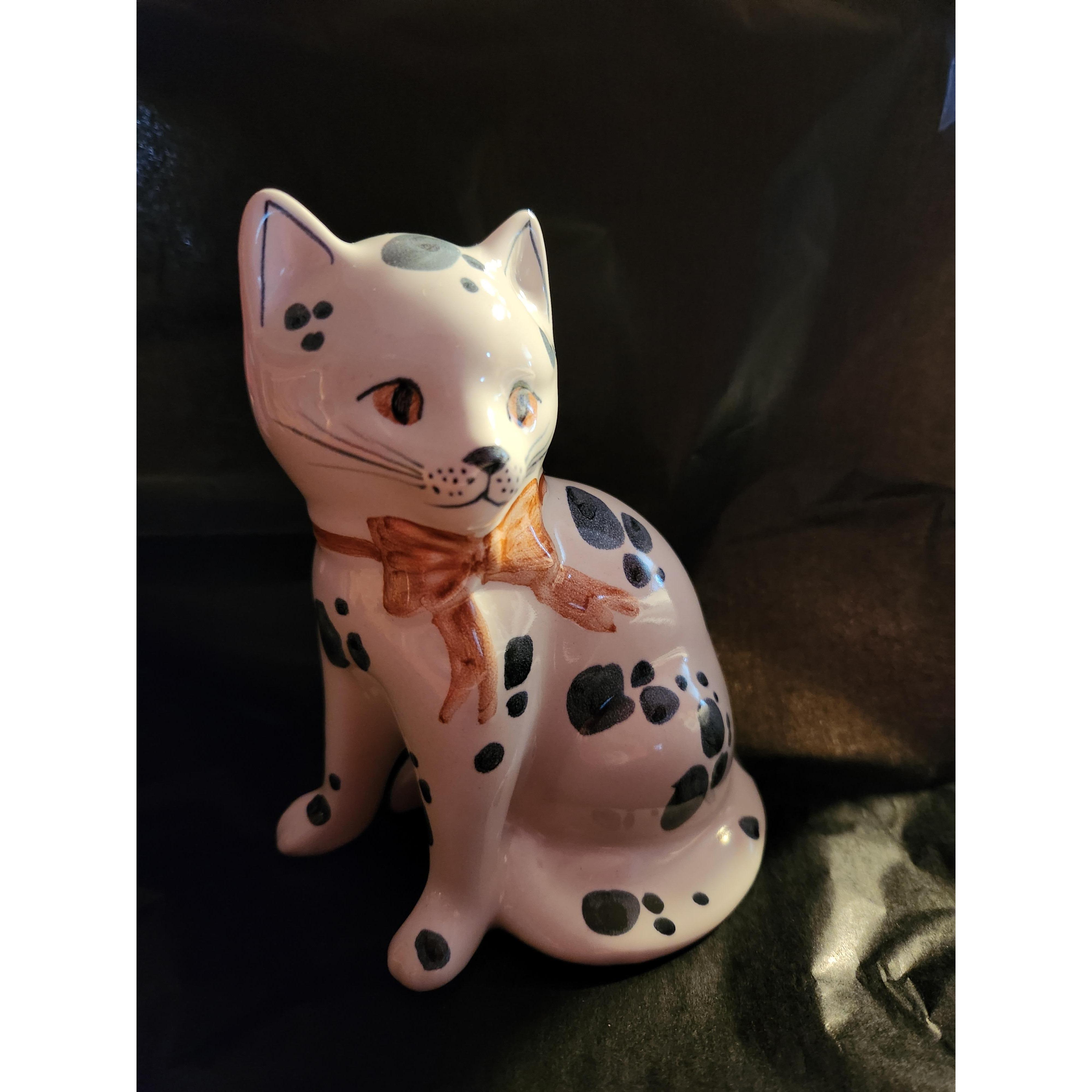 Rye Pottery Spotted Ceramic Cat