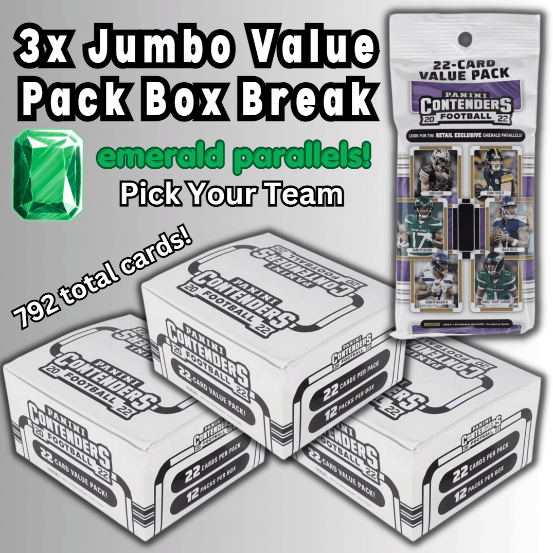 Atlanta Falcons - 2022 Contenders Football - 3x Jumbo Value-Pack Box ...