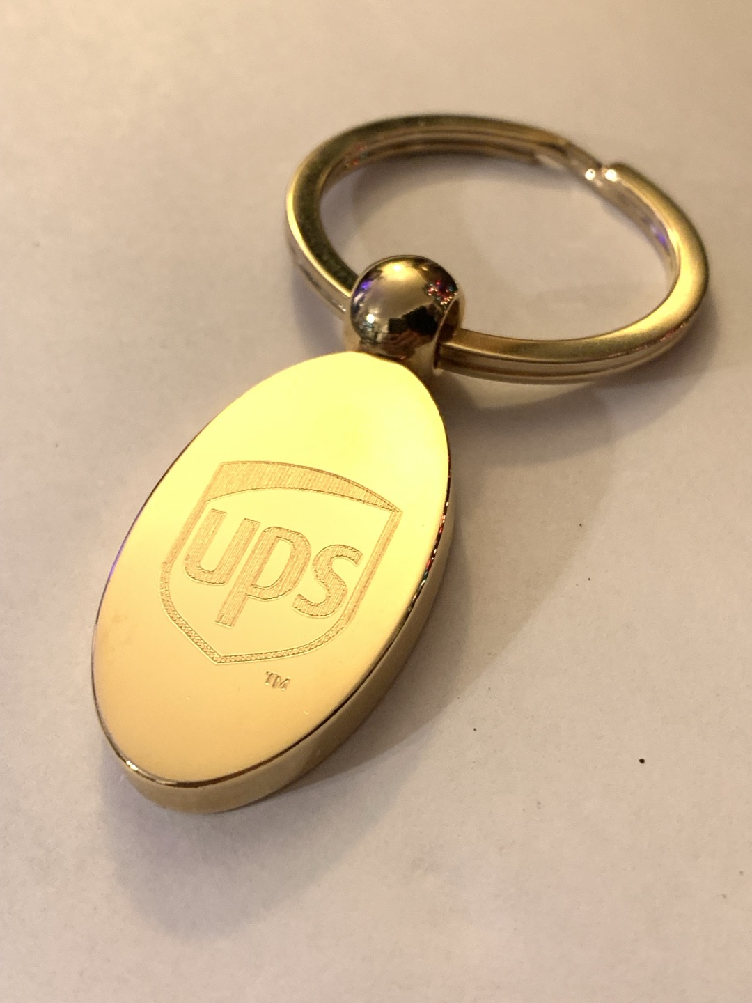UPS Gold tone Keychain