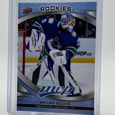 Arturs Silovs 2023-2024 Upper Deck MVP Hockey Rookie SP RC Vancouver ...