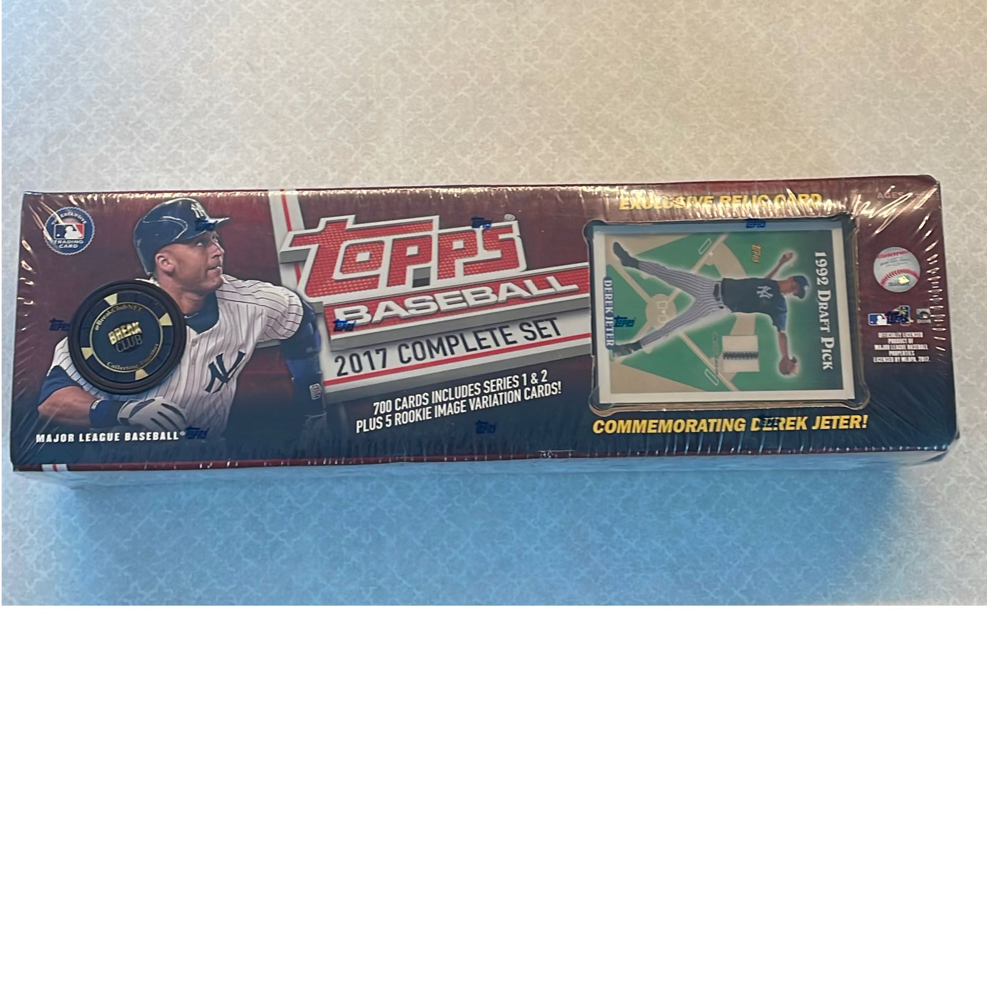 2017 Topps complete set w/ Derek Jeter New York Yankees pinstripe relic