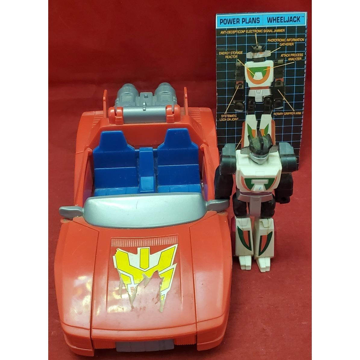 1989 HASBRO Transformers Action Masters G1 Turbo Racer WHEELJACK Attack Jet