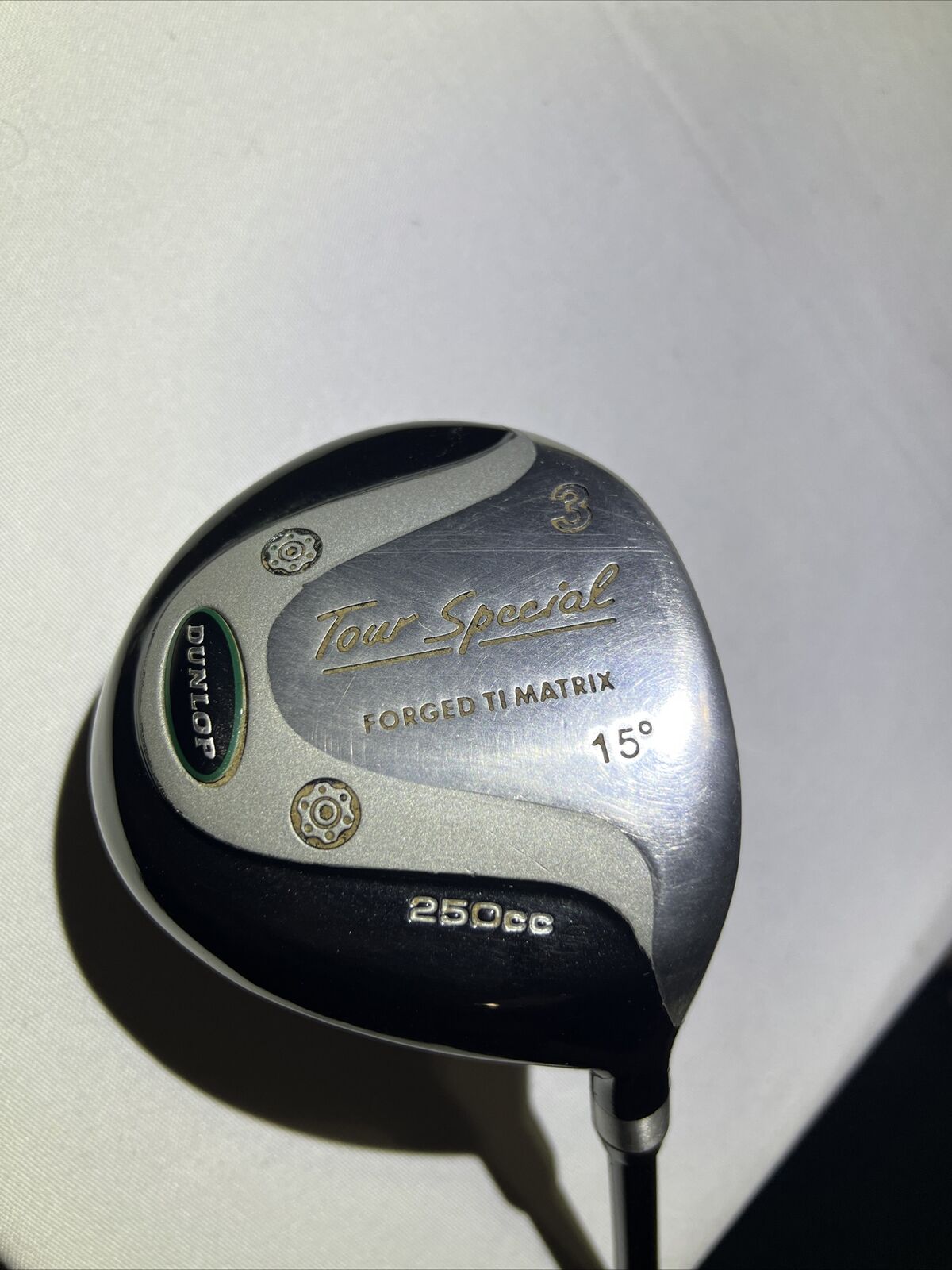 Dunlop Tour Special Forged TI Matrix 15* 3 Wood Graphite 250cc RH Right ...