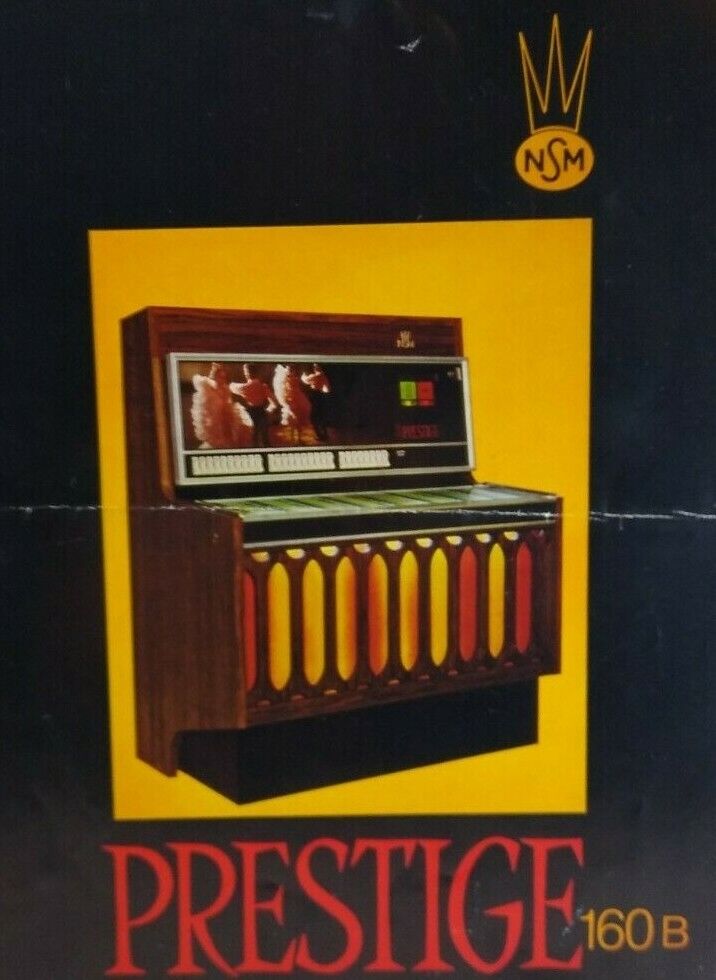 Prestige 160b Jukebox Flyer NSM Original Vintage 1971 Phonograph Music ...