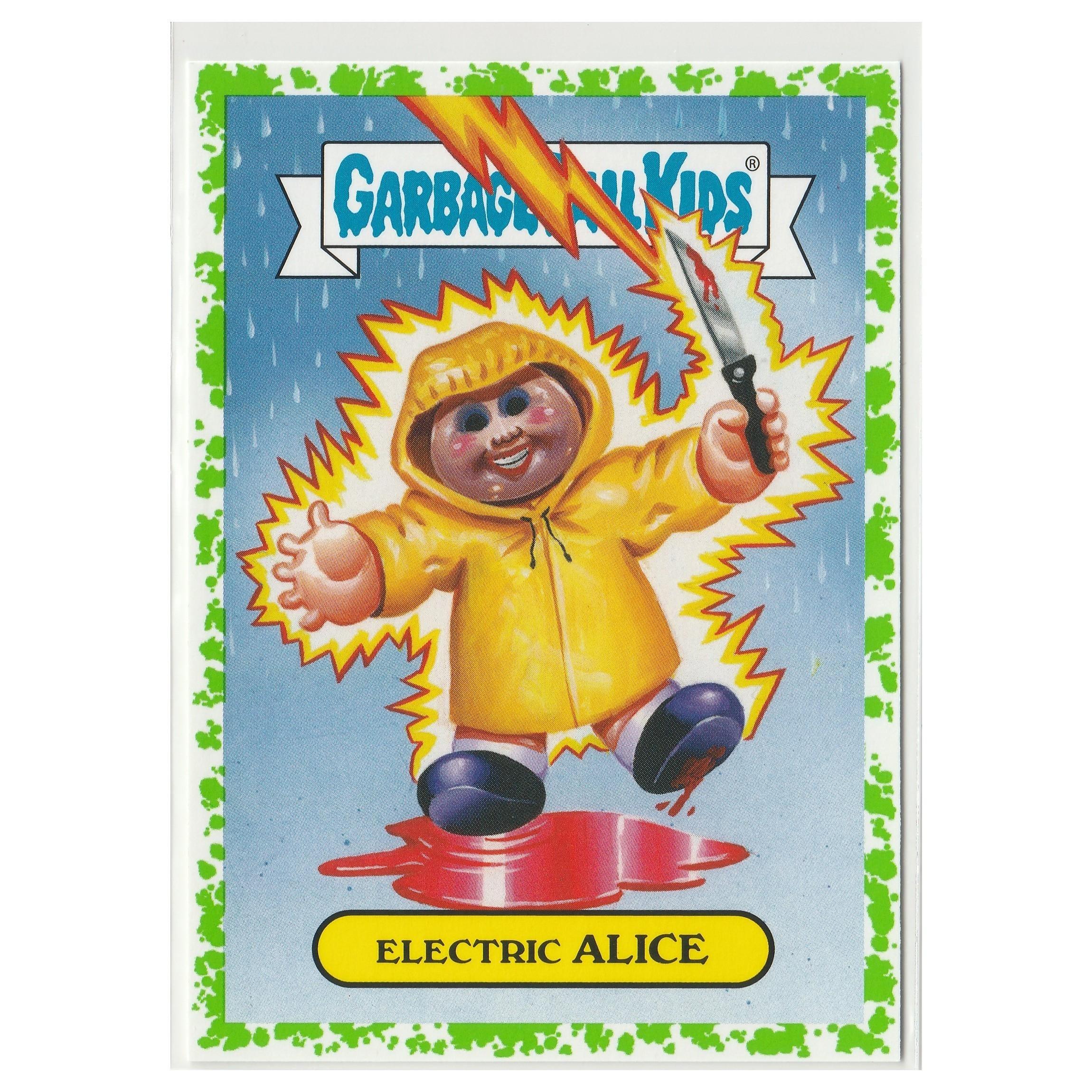 Garbage Pail Kids Electric Alice Cult Horror Sticker #1a of 20 Green ...