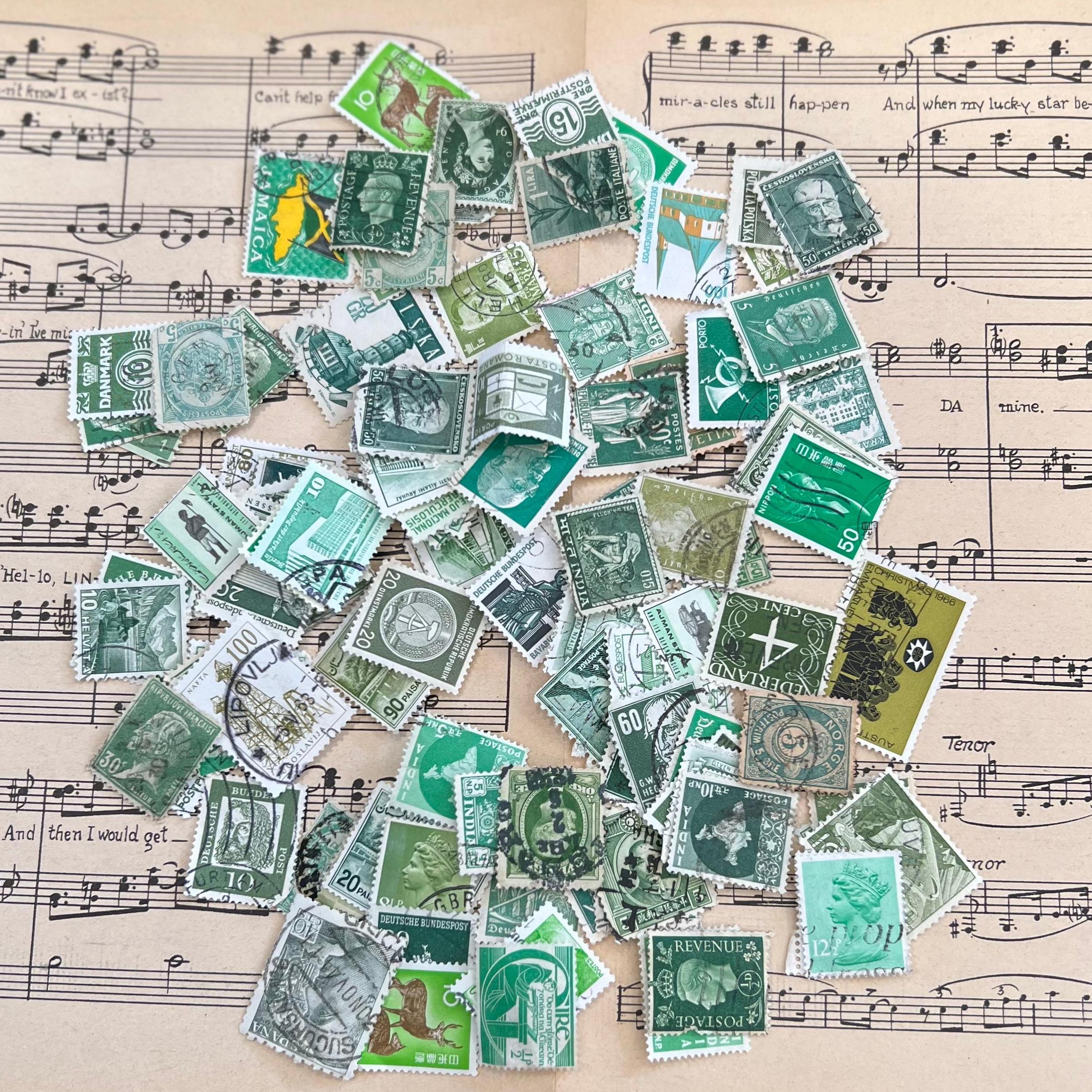 100+ Postage Stamp Packs in 7 Colourways