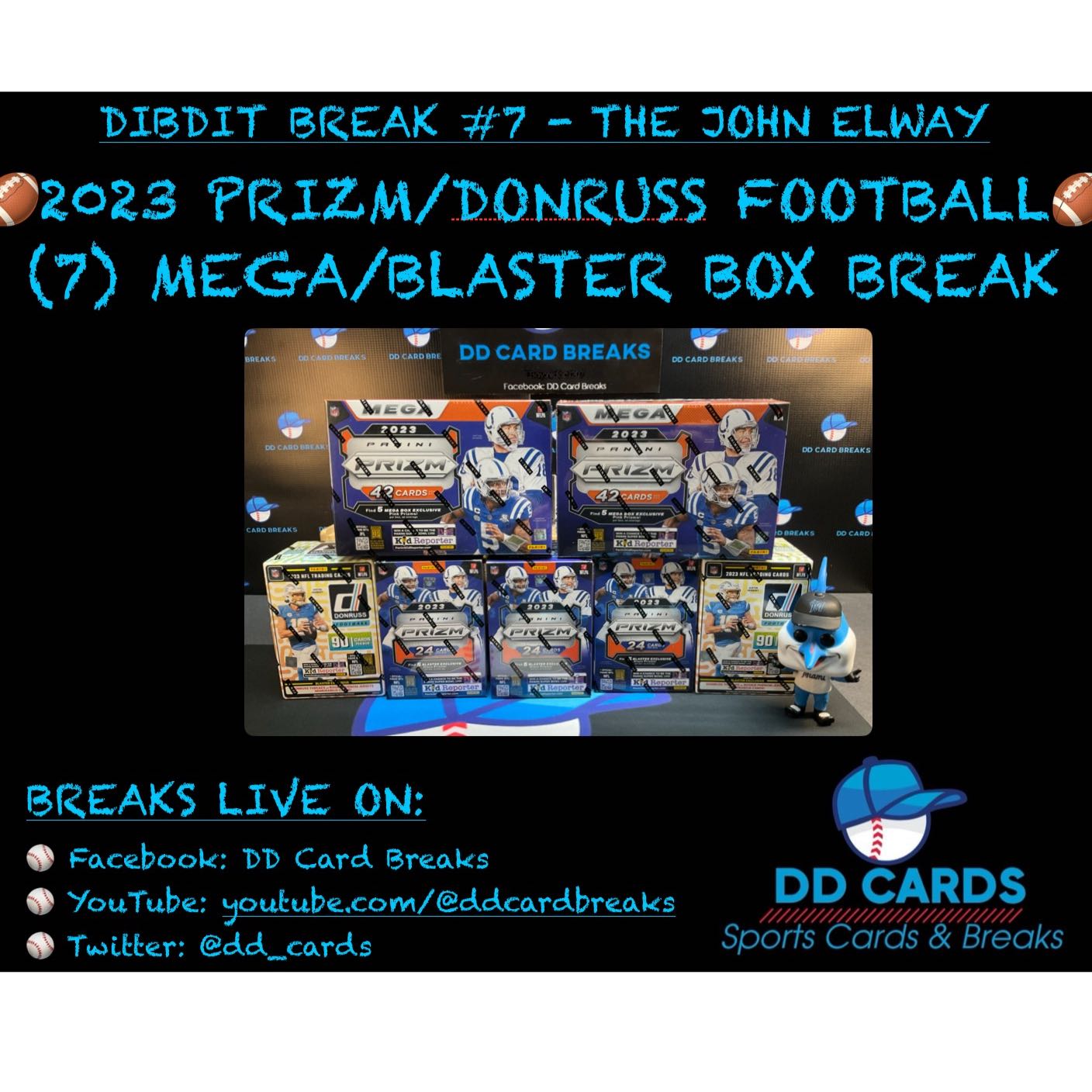 Seattle Seahawks - 2023 Prizm/Donruss Football (7) Mega/Blaster Box ...