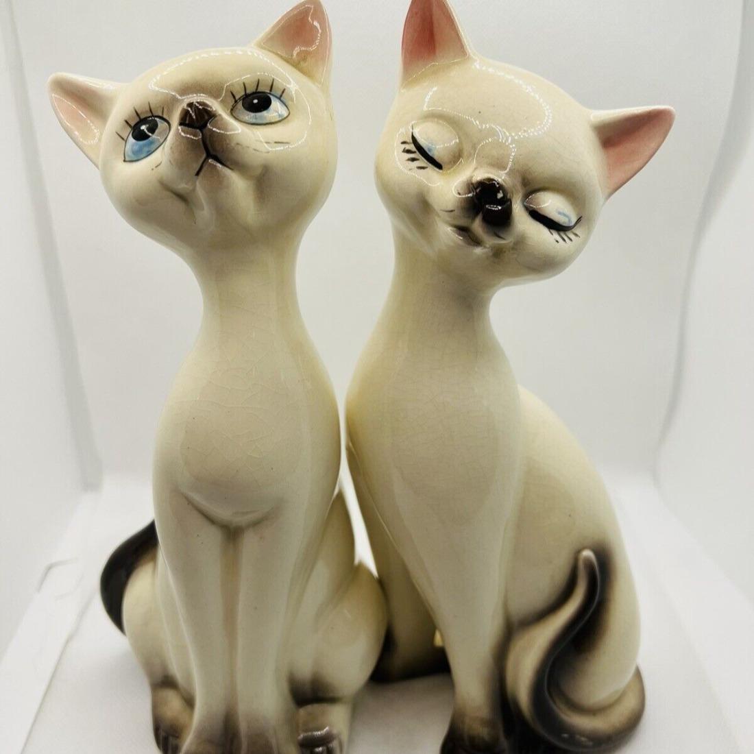 MCM Siamese Cats Ceramic
