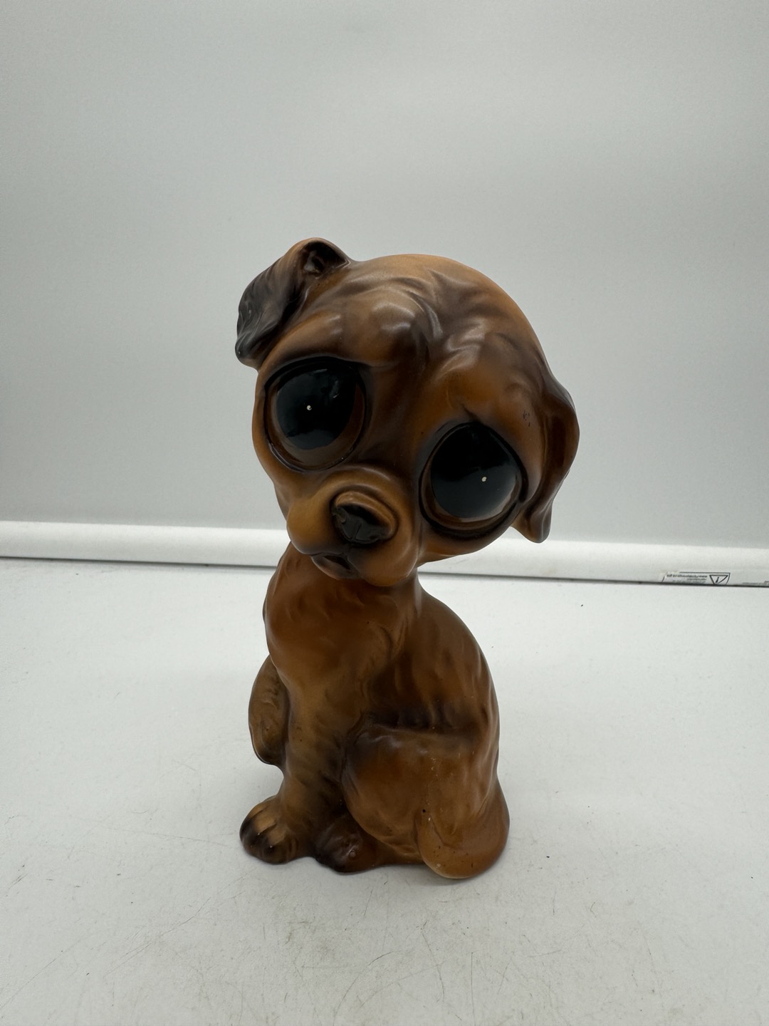 Vintage Nanco Sad Big Eye Dog Figurine