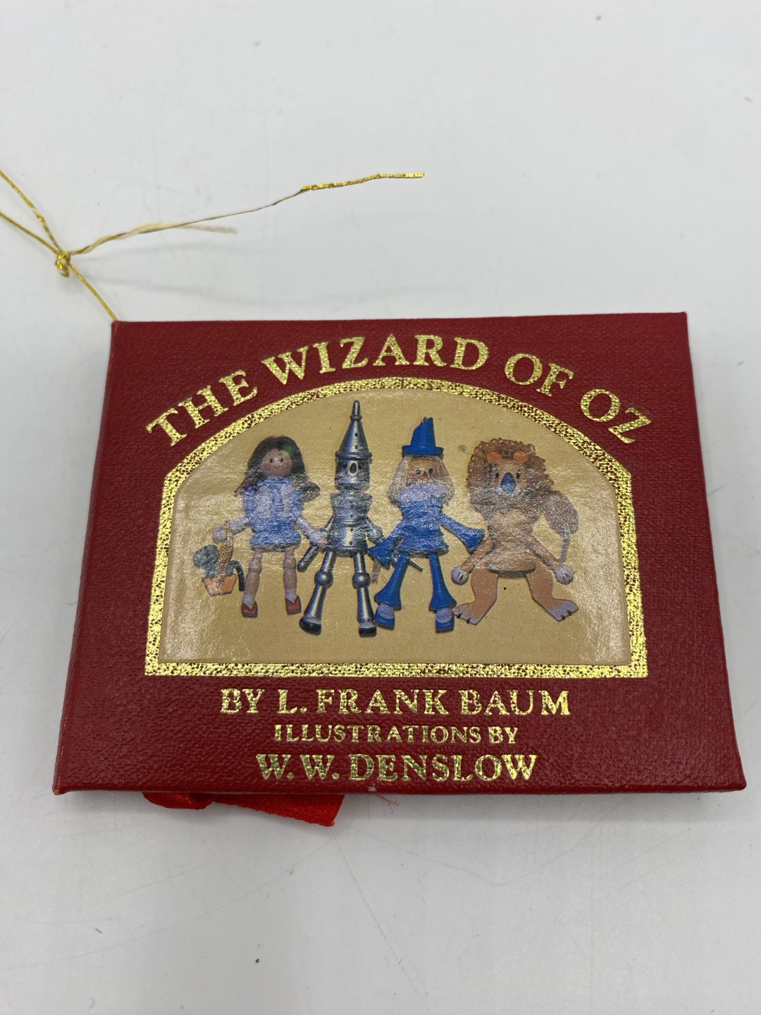 Vintage 1984 Wizard Of Oz Mini Book Christmas Ornament Frank Baum Kurt ...